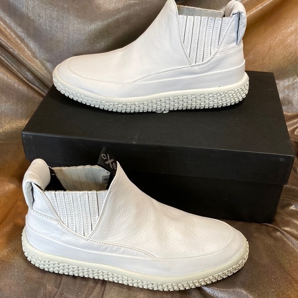 Shoes | Oxs White Sheepskin Leather Chelsea Brand New Boots Amazing ...